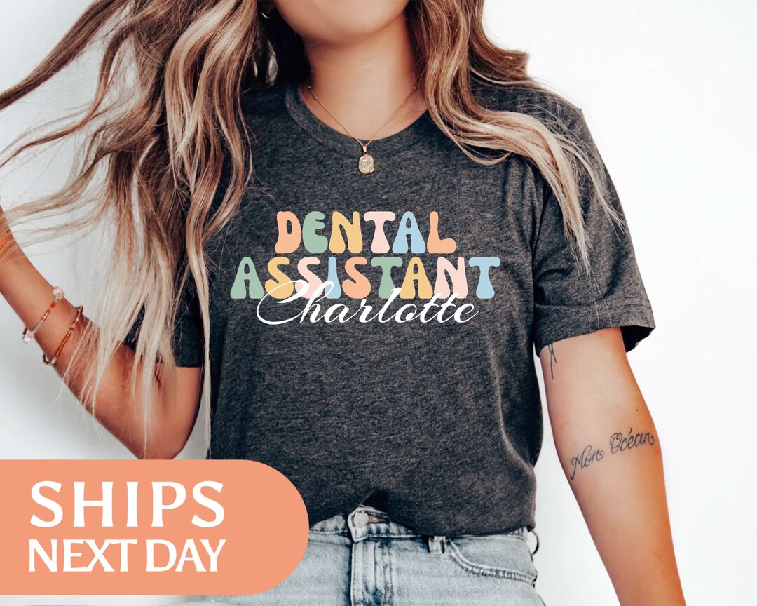 Personalized Dental Shirt Dental Assistant Tshirt RDA Tee Custom Dental ...
