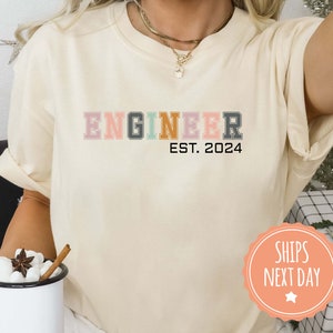 Custom Engineer Shirt - Civil Engineer Tshirt - Custom EST Tee ...