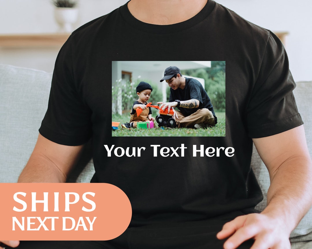Custom Dad Photo Shirt Custom Picture Tshirt Personalized Dad Tee ...