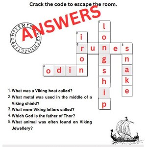 Viking Escape Room, Classroom Activity, Open Afternoon Activity ...