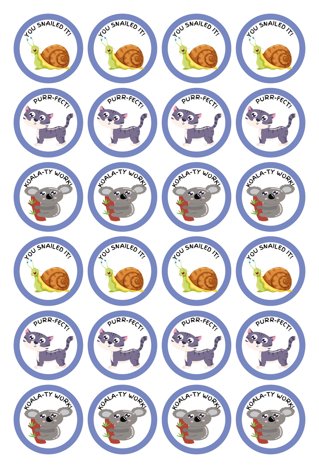 Reward Stickers / Classroom Stickers / Teacher Stickers / Animal ...