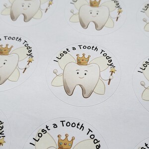 Tooth Fairy Sticker / Sticker Template / Classroom Stickers / Home ...