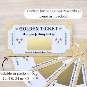 Golden Ticket, Behaviour Reward, Reward Chart, Home Rewards, Golden ...