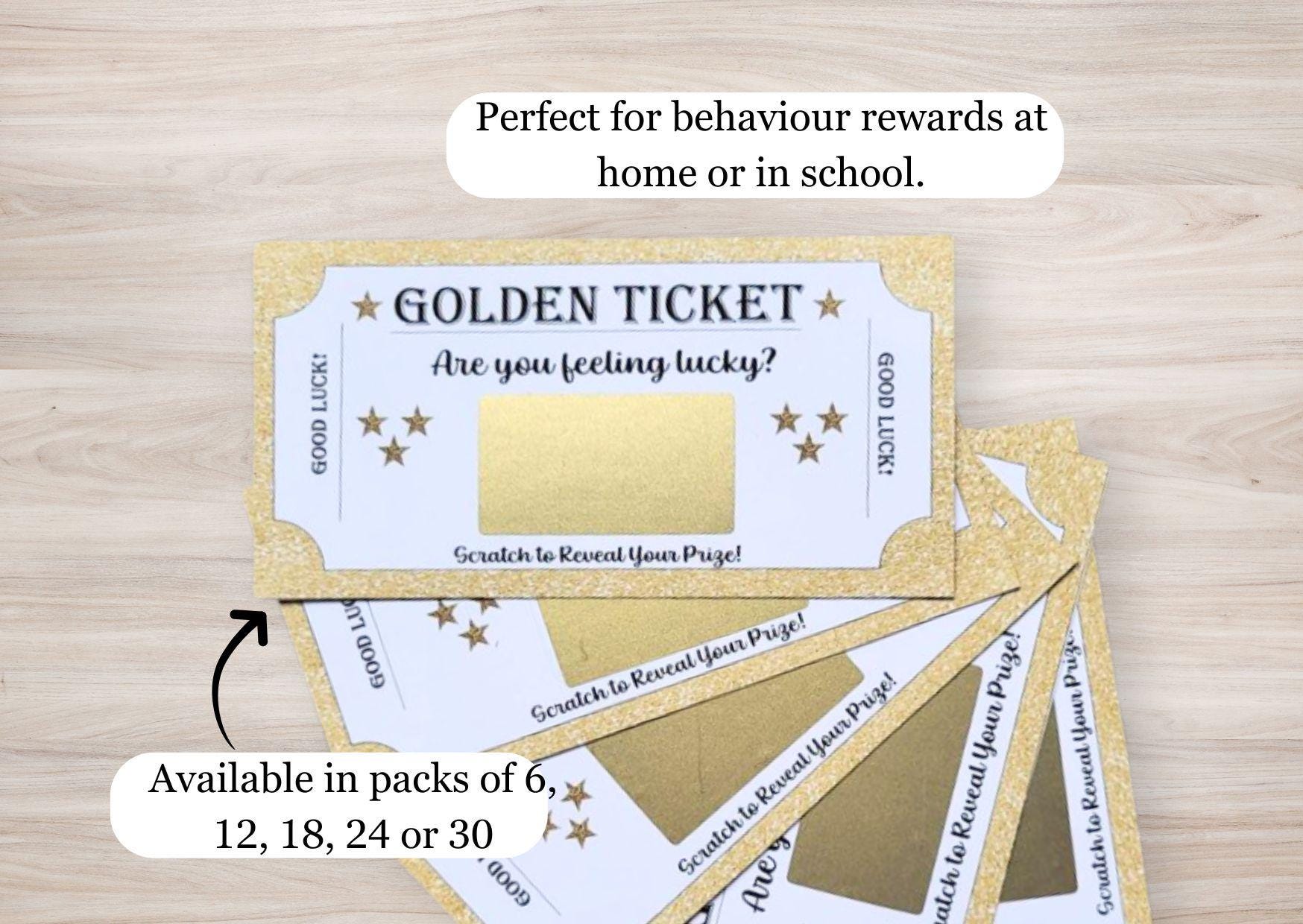 Golden Ticket, Behaviour Reward, Reward Chart, Home Rewards, Golden ...
