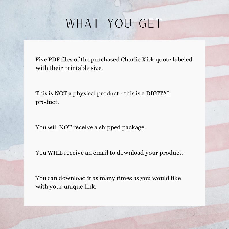 Charlie Kirk Quote Printable Art: Christian Inspirational Wall Decor ...