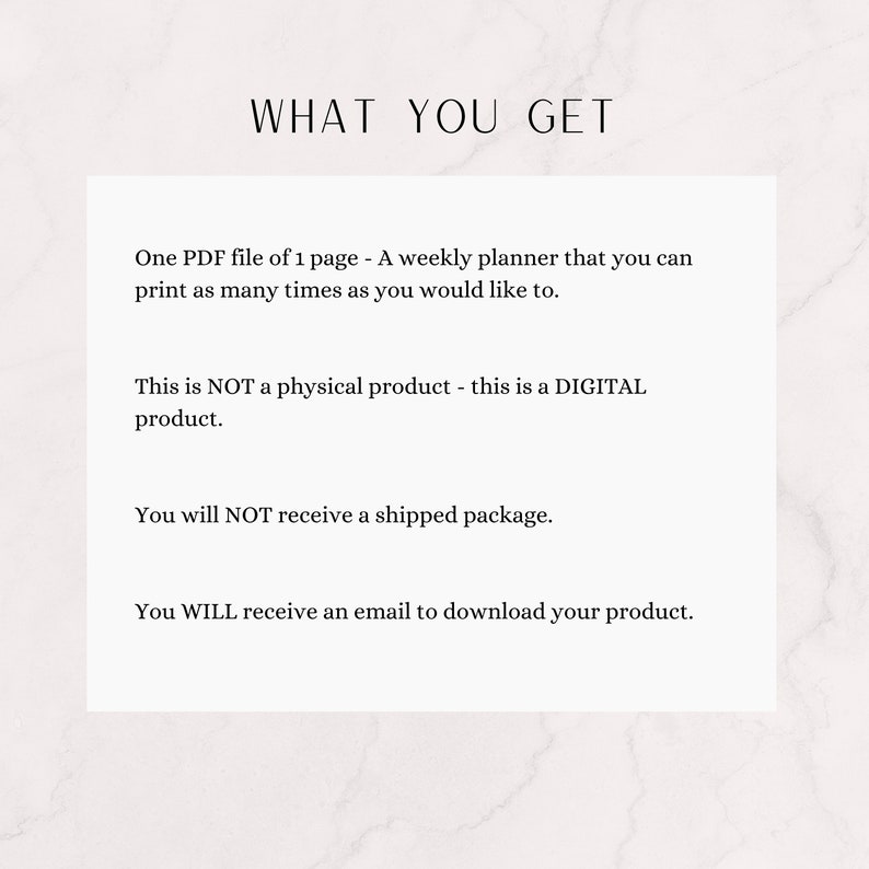 Charming Pink Bow Weekly Planner | Digital Download - Etsy