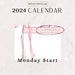 Charming Pink Bow Weekly Planner | Digital Download - Etsy