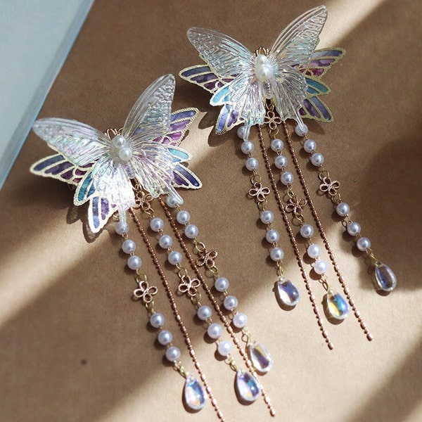 Butterfly Hair Clips - Etsy