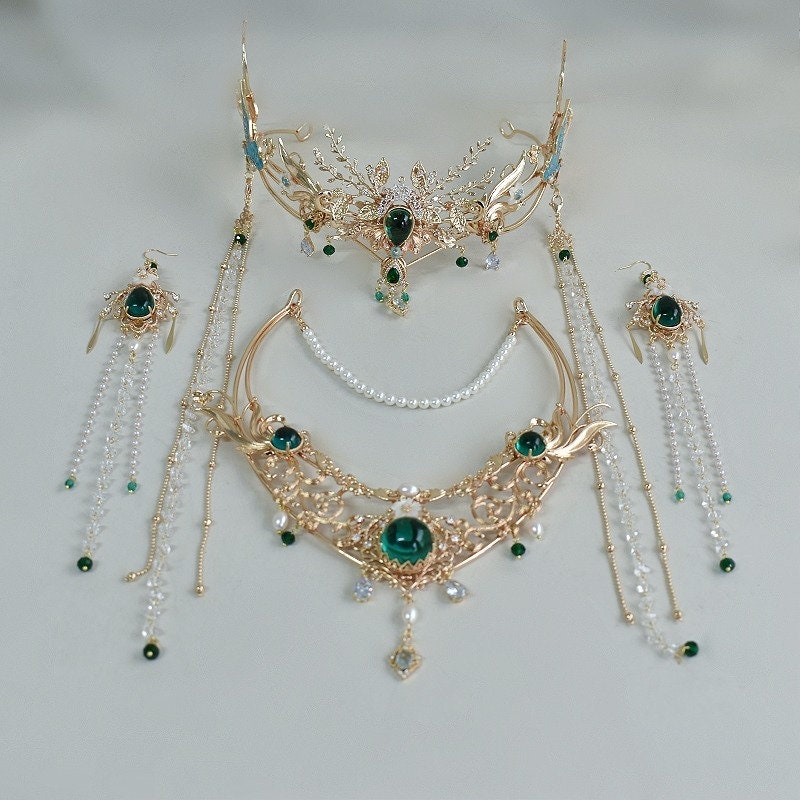 Hanfu Headpieces elven Chain Crown Fairy Crown Elf Elven - Etsy UK