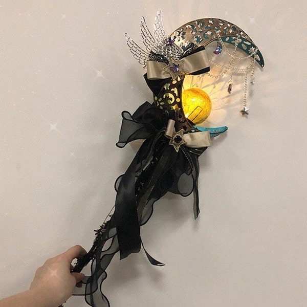 Crescent Moon Staff - Etsy