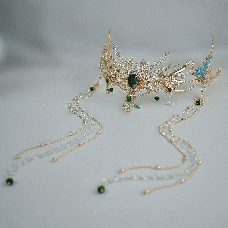 Hanfu Headpieces elven Chain Crown Fairy Crown Elf Elven - Etsy UK