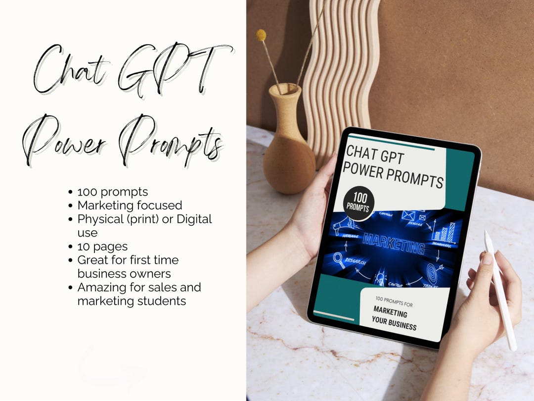 AI Prompts Chat GPT | 100 Ai Prompts Gpt Affiliate Marketing - Etsy