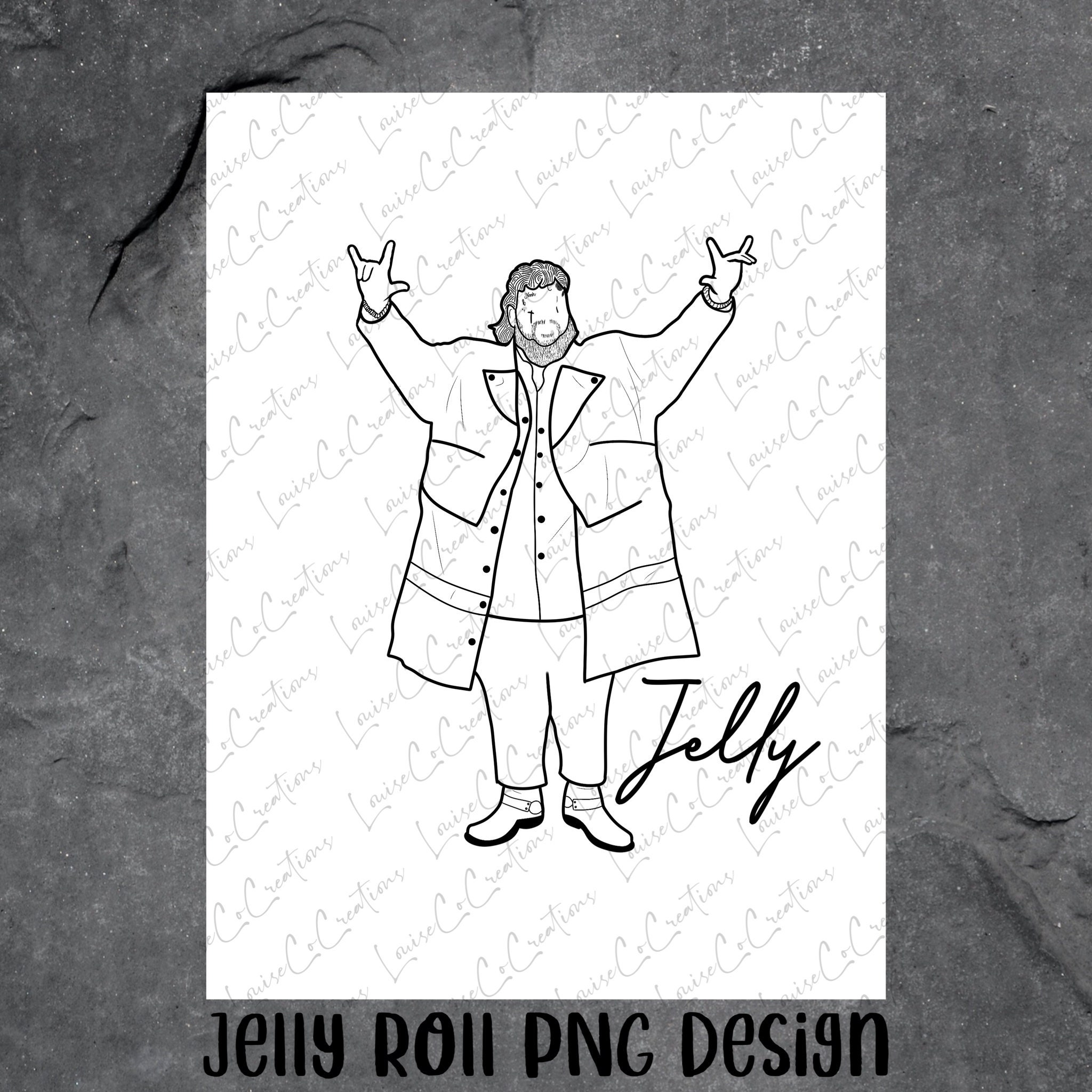Jelly Roll PNG Concert Shirt Design - Etsy