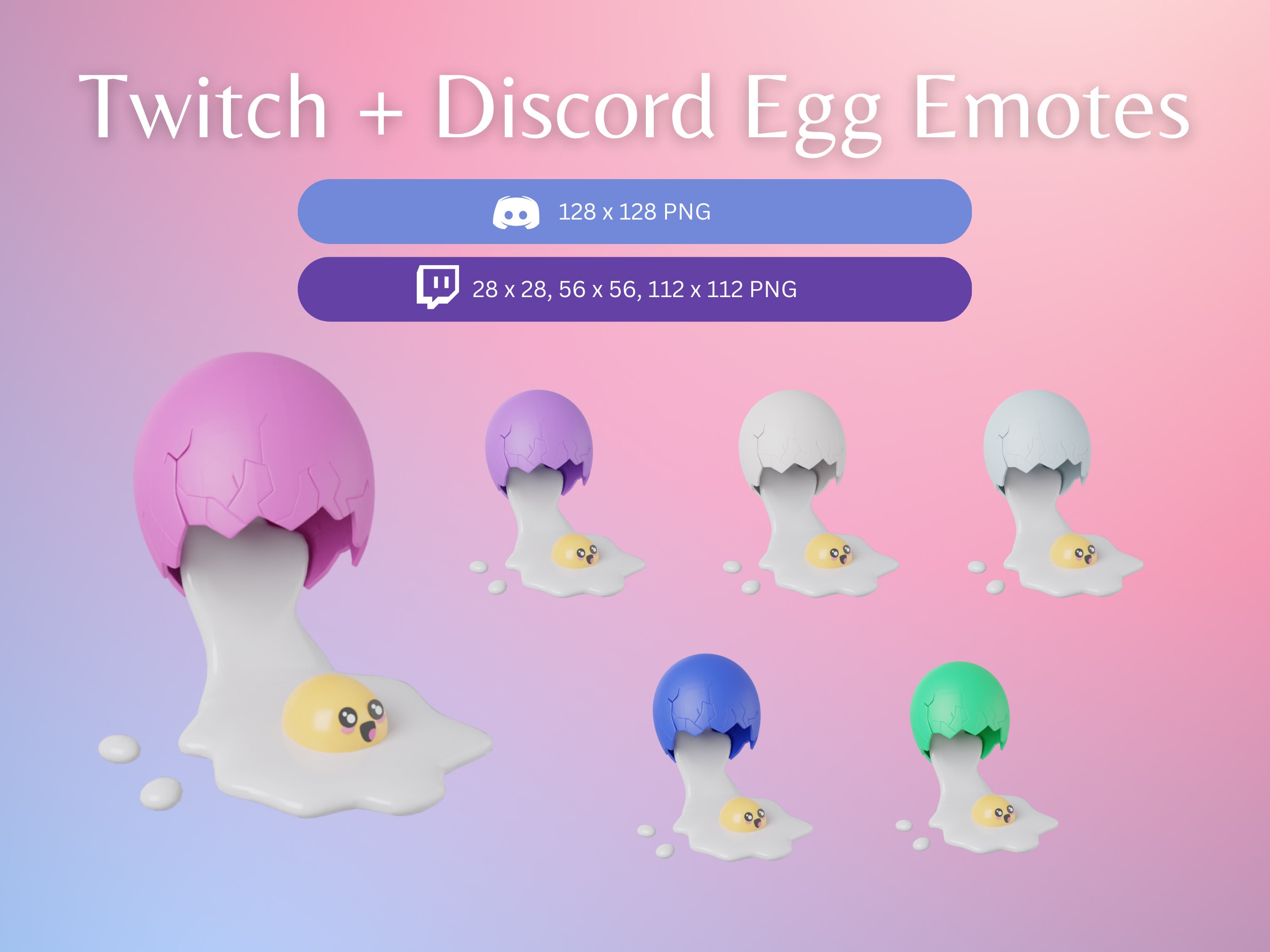 Egg Discord Emotes Bundles Twitch Emotes Bundle Egg Emotes - Etsy