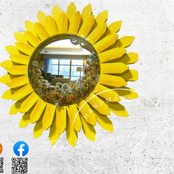 Sunflower Mirror - Etsy