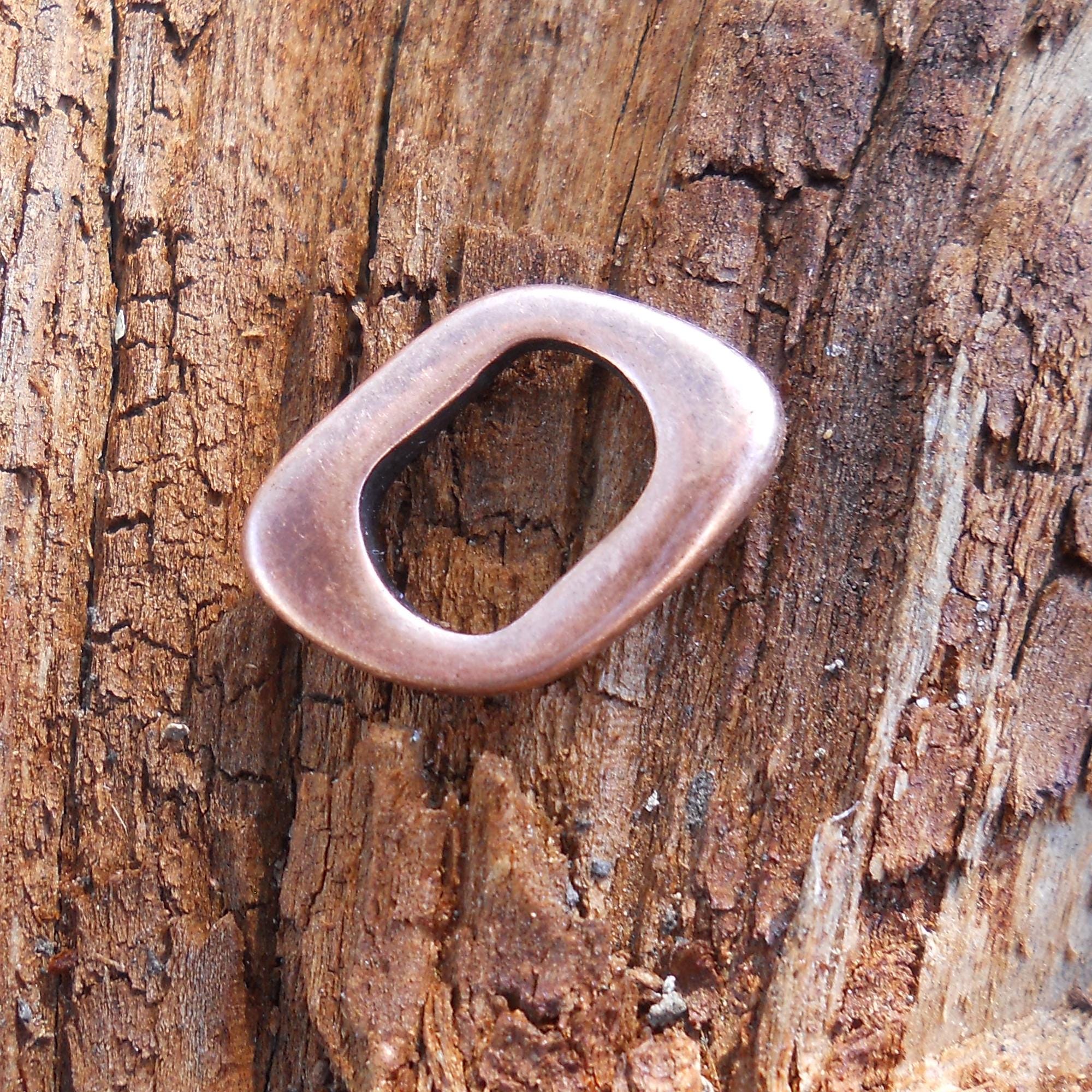 Irregular Rhombus Slider for Oval Leather Opening 10 X 6 Mm Antique ...