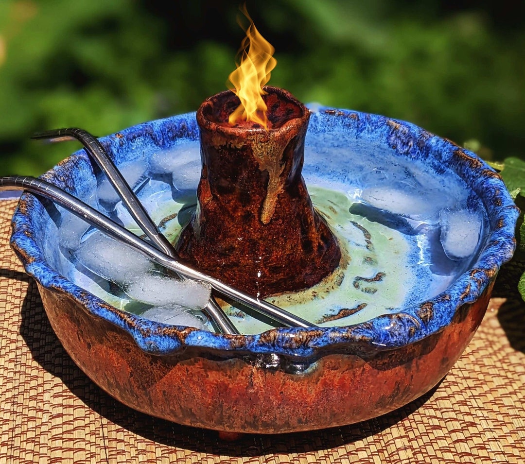 Volcano Bowls - Tiki | Handbuilt | Stoneware | Exotic Cocktails ...