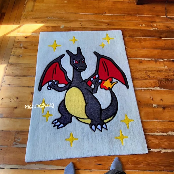 Japanese Charizard Rug - Etsy