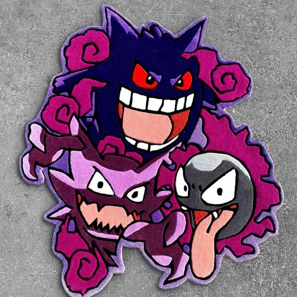 Gengar Rug - Etsy