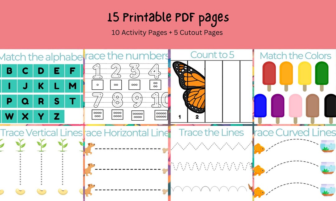 Interactive Toddler Learning Binder Educational Busy Book Preschool ...