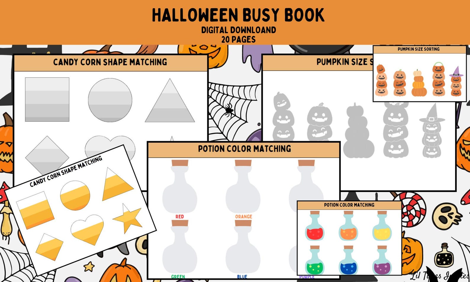 Halloween Busy Book Printable Halloween Activity Book Printable ...
