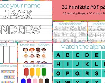 Daily Routine Busy Book, Activity for Kids, Homeschool Learning Prints ...