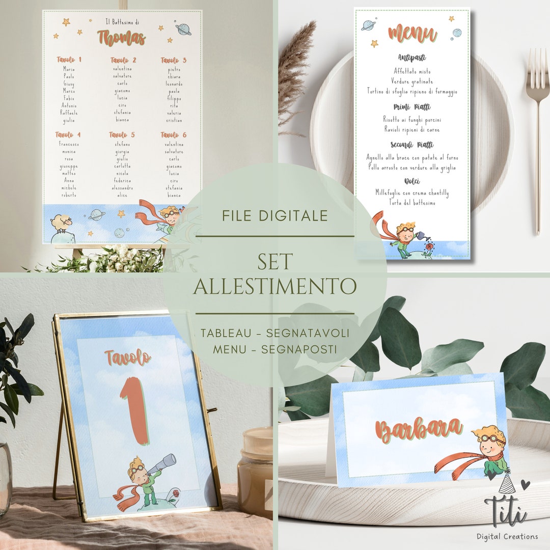 Matched Set Tableau, Table Signs, Place Cards/taste Cards and ...