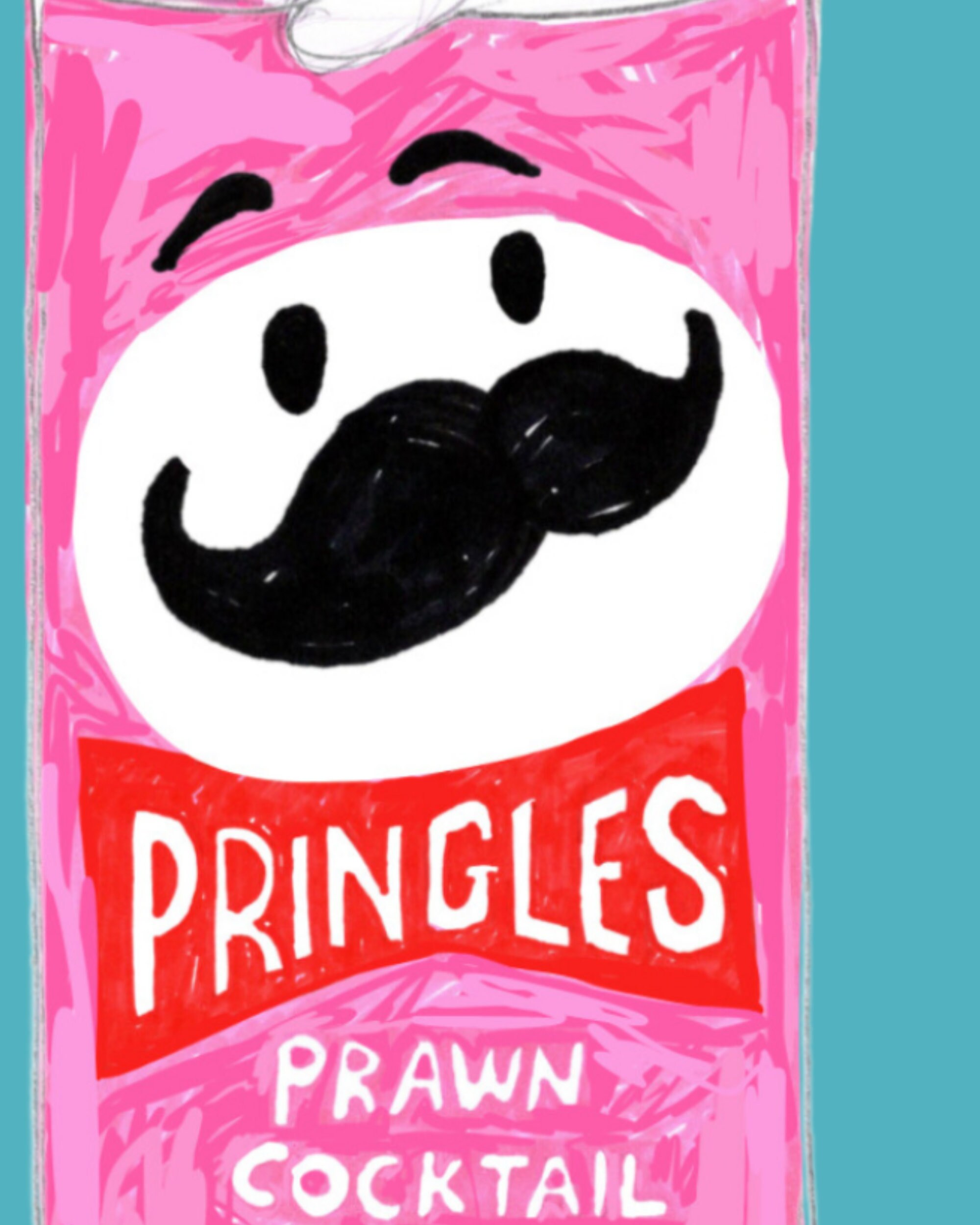 Pringles Prawn Cocktail Print Hand Drawn 5x7 A5 8x10 - Etsy