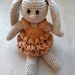 Rabbit Amigurumi PATTERN Rosalina Rabbit Crochet Bunny With Ruffle ...