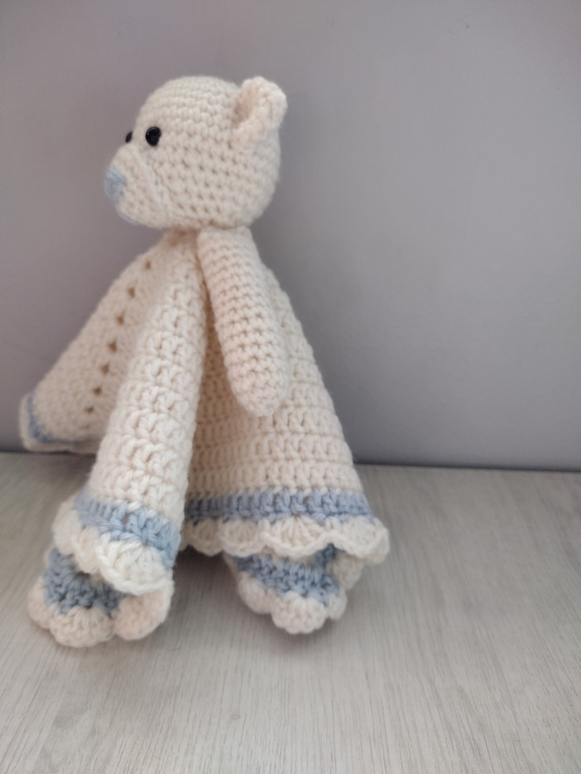 Bear Lovey Crochet PATTERN - Snuggler Blanket Pattern - Cuddly Blanket ...