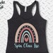 Spin Class Shirt, Indoor Cycling Workout Racerback Tank Top, Boho ...