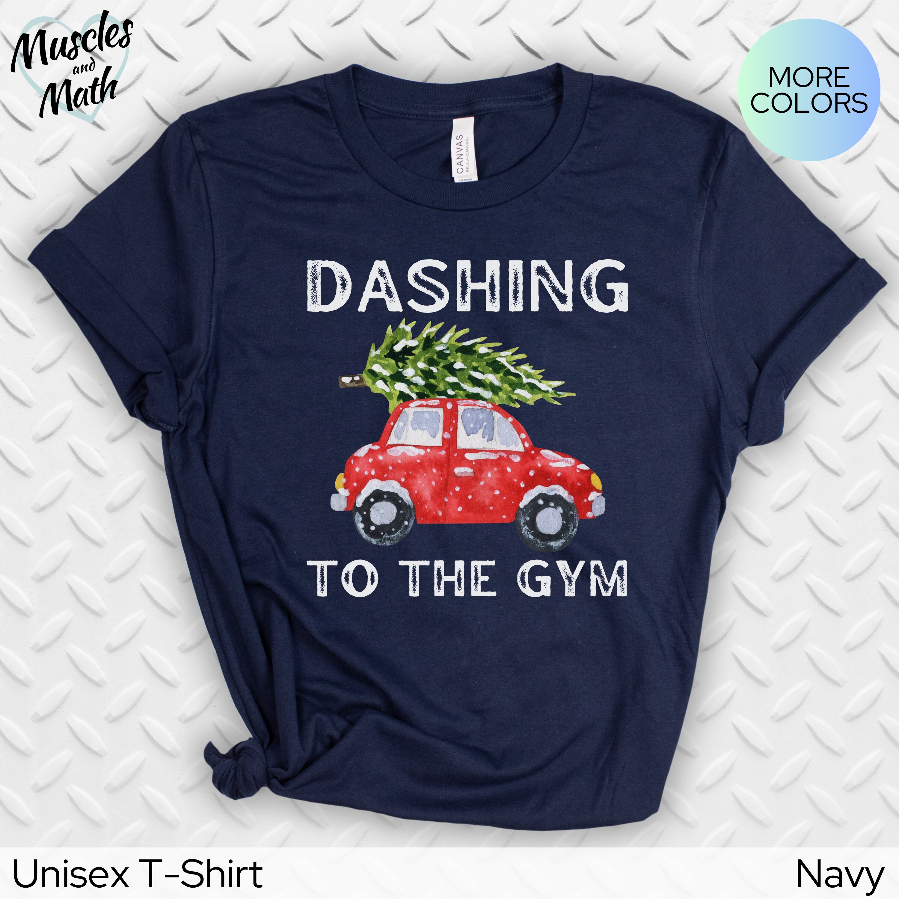 Christmas Gym Shirt - Dashing to the Gym - Cute Christmas Workout Shirt ...