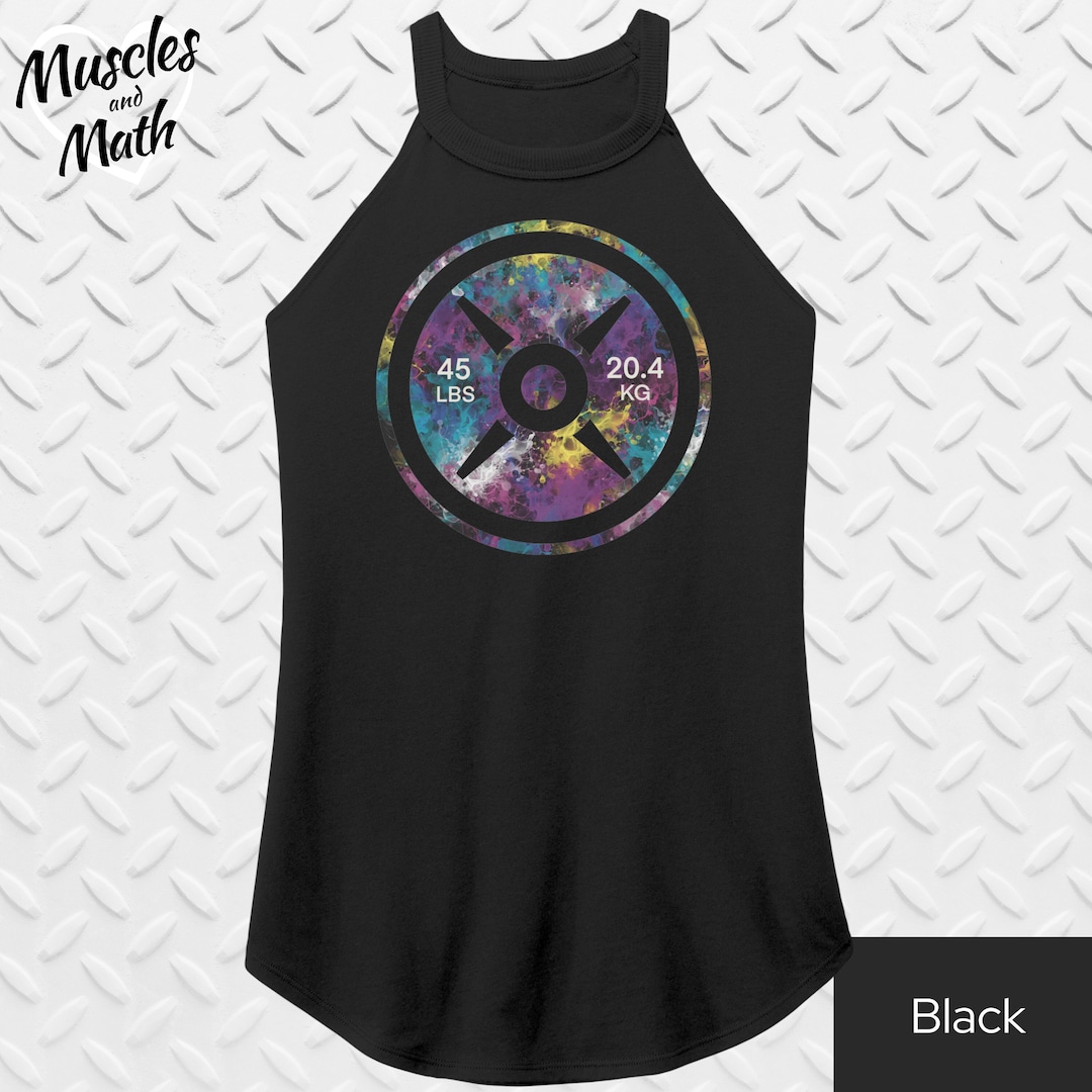 Weightlifting 45 Pound Weight Plate Colorful Graphic - Etsy