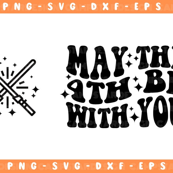 Darth Vader May the Fourth Be With You Svg - Etsy