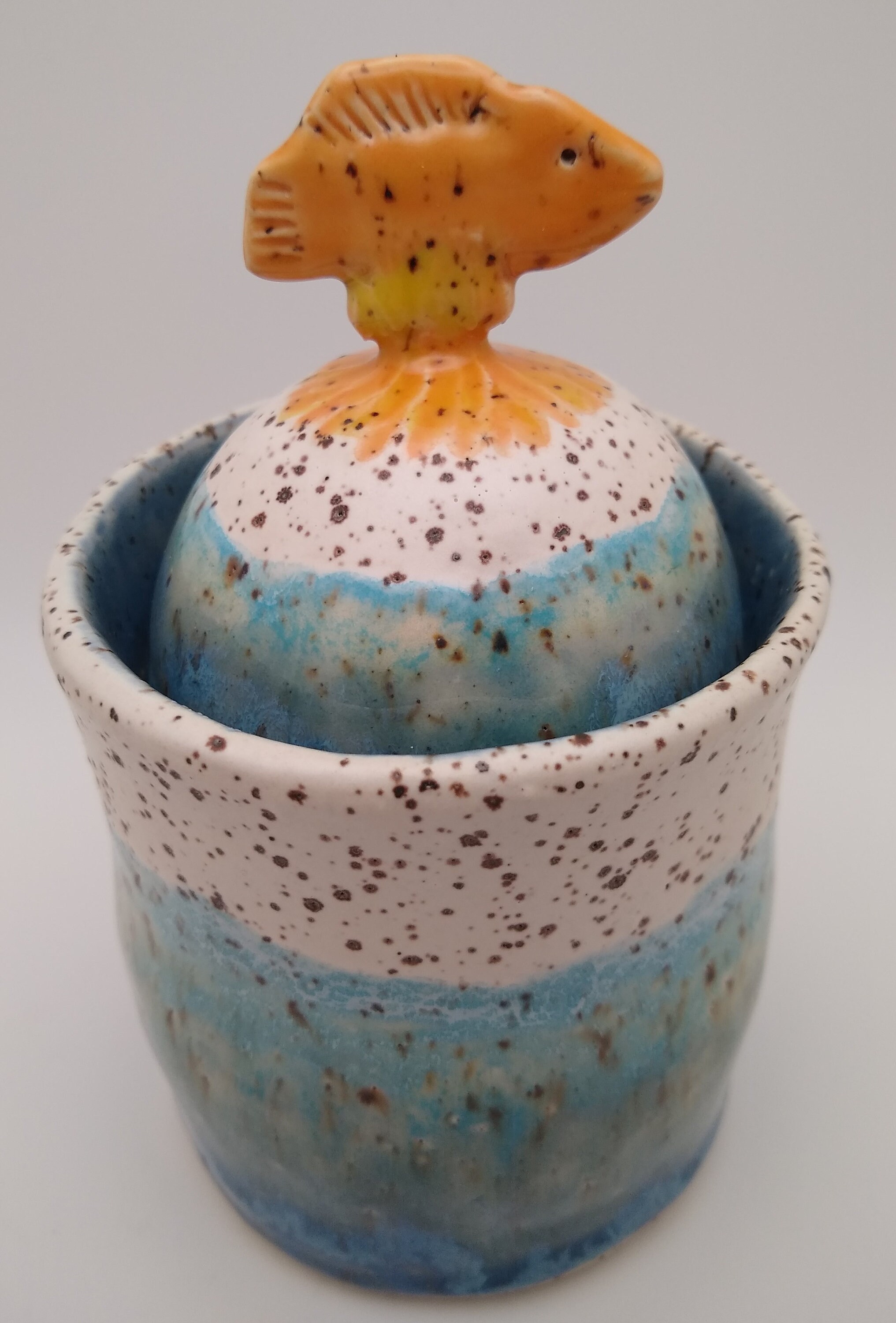 Cute fish Top Sugar Bowl - Etsy