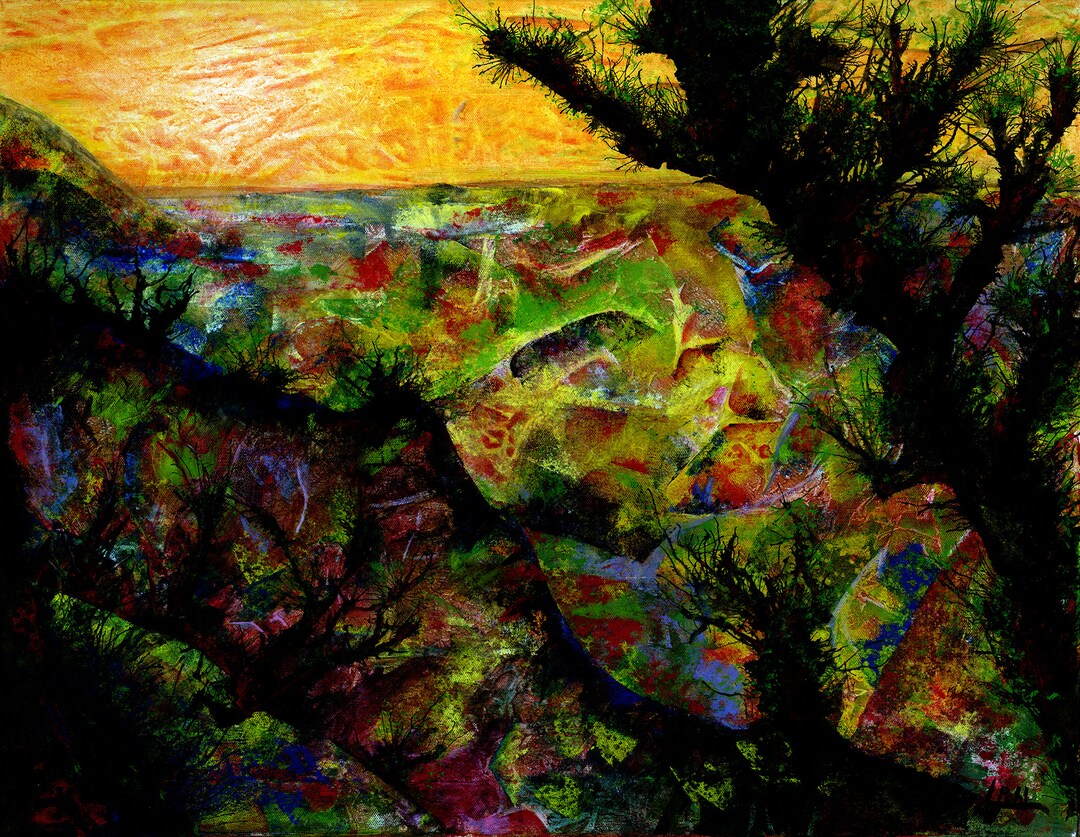 Tree of Pain || Acrylic Painting 22" X 28" - Etsy