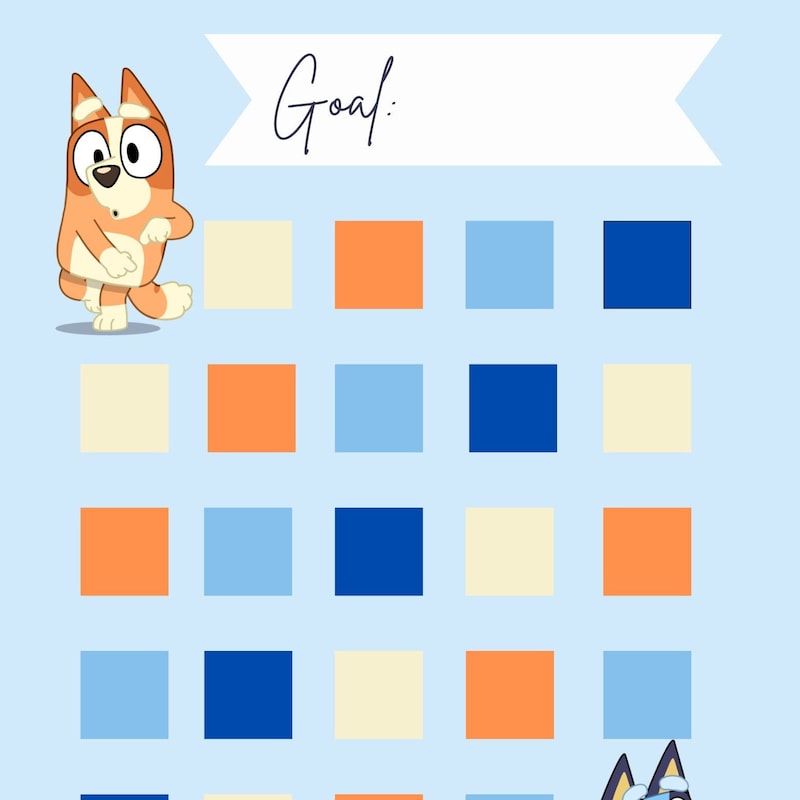 Bluey Potty Training Chart - Etsy