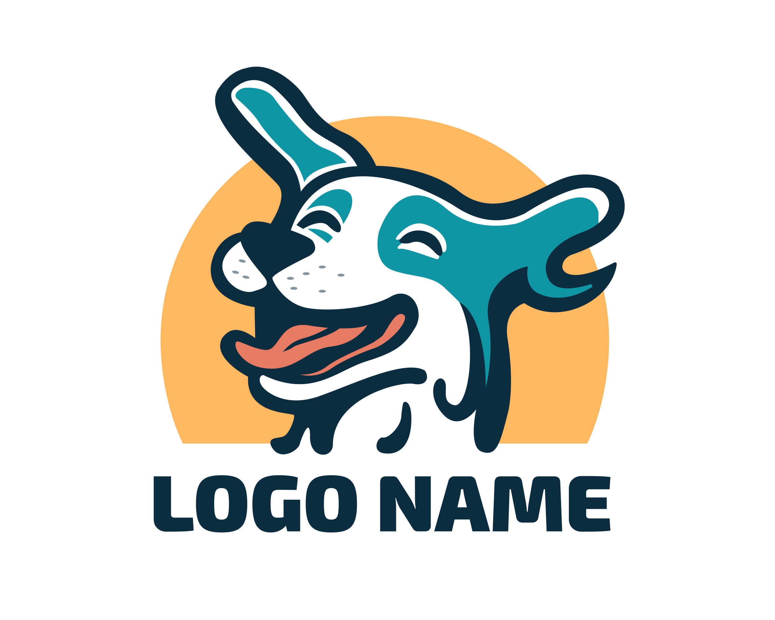 Happy Dog Logo - Etsy
