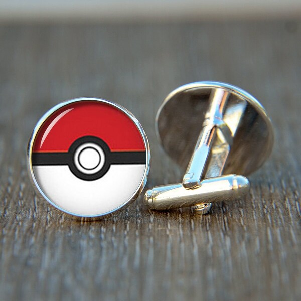 Pokeball Cufflinks - Etsy