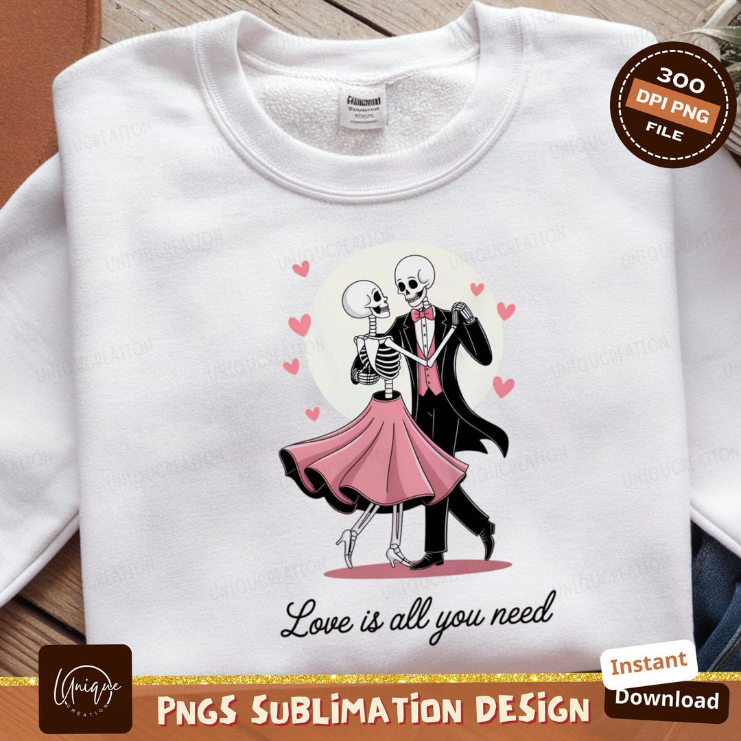 Dancing Skeletons Png, Love is All You Need Digital Design, Spooky ...