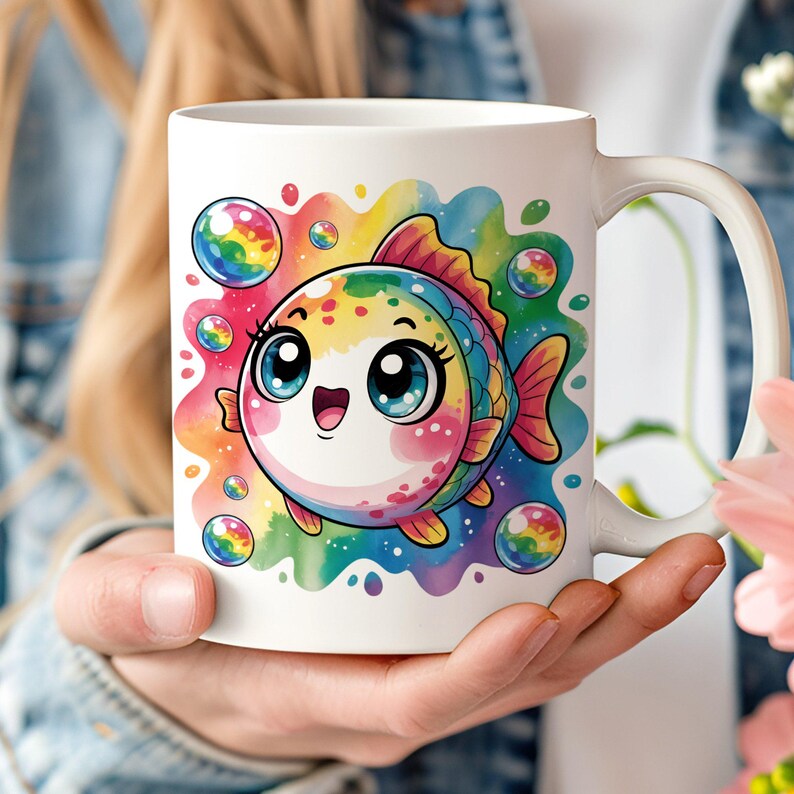 Cute Fish Png, Watercolor Fish Design, Sublimation Png, Digital Art ...