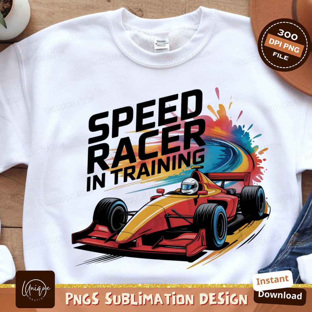 Speed Racer Png, Race Car Sublimation Design, Formula One Printable ...