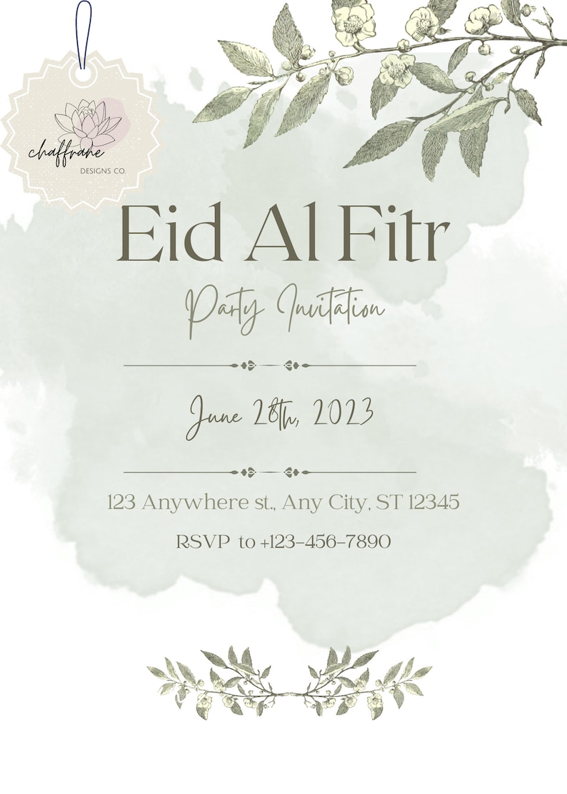 Eid Al'adhaa Invitation Eid Invitation Muslim Invite - Etsy