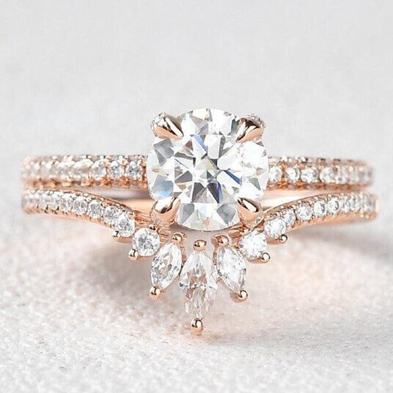 Engagement Ring Set - Etsy