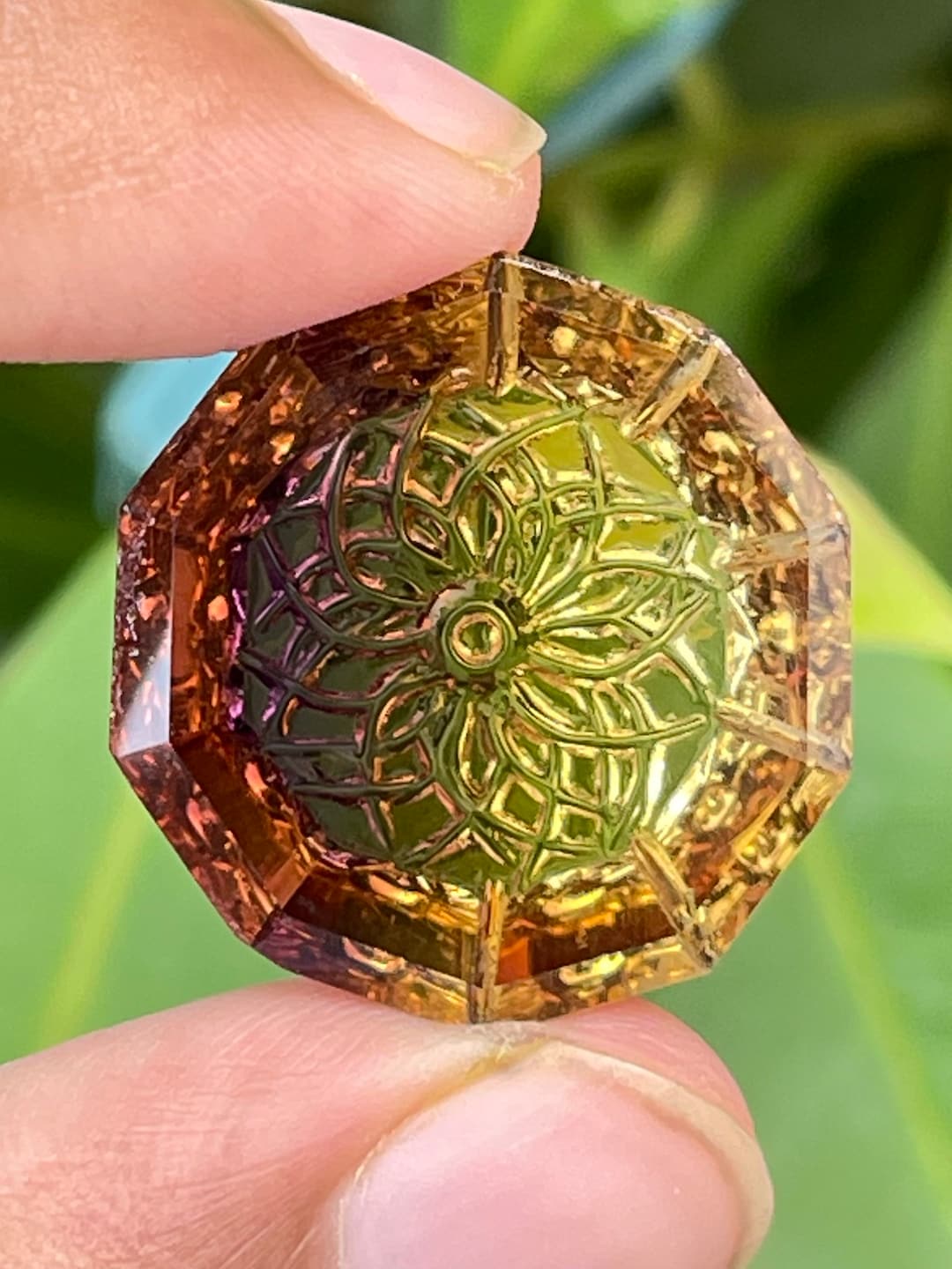 Nature-inspired Carved Ametrine Gemstone, Exquisite Carving Stone for ...