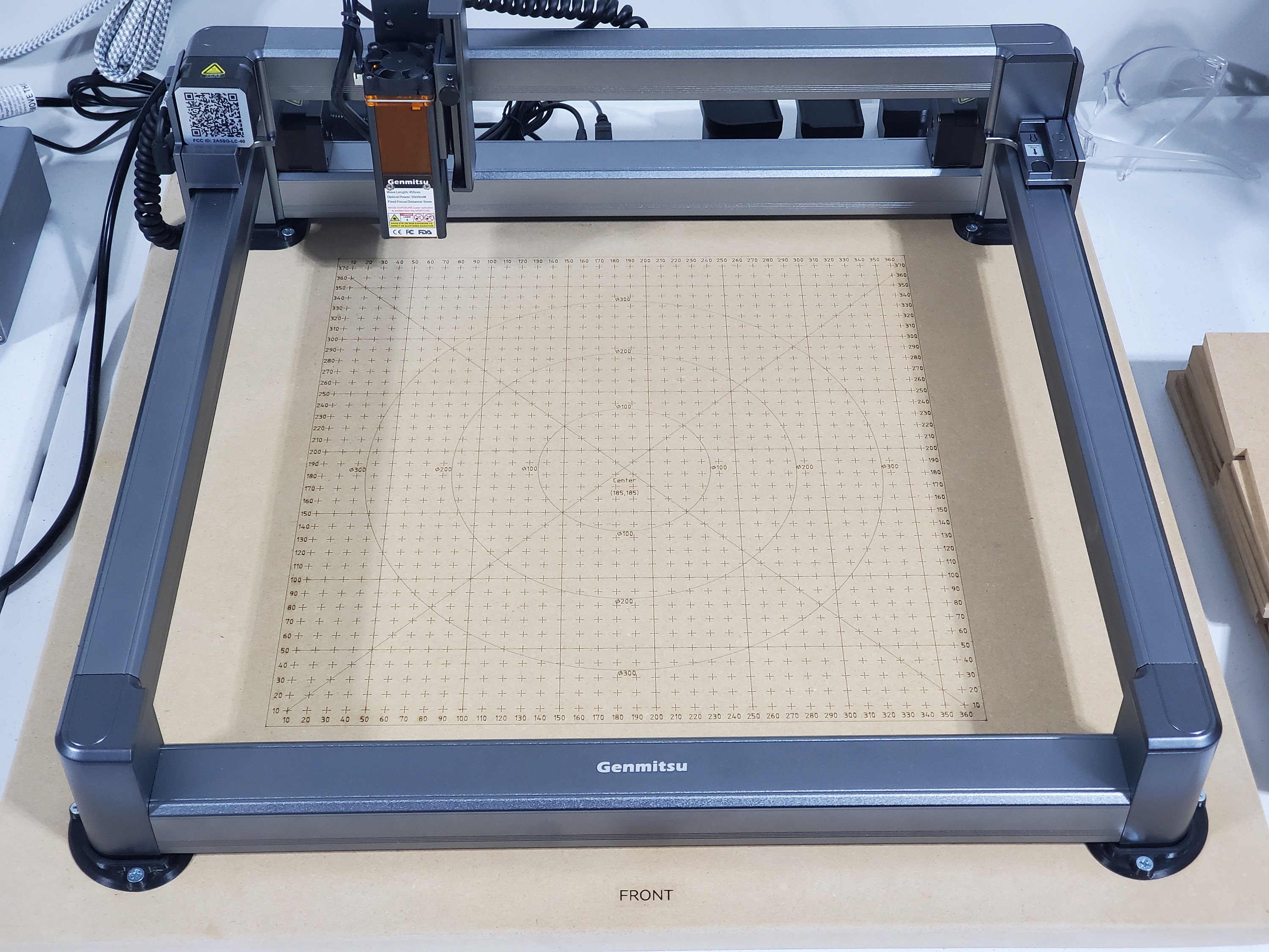 Sainsmart Jinsoku LC-40 Laser Engraver - 3D Printed Feet / 40mm Risers ...