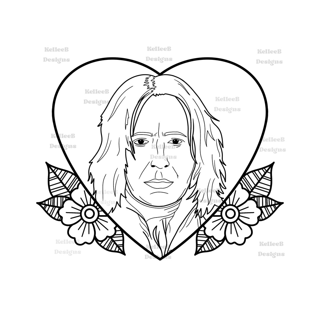 Severus Snape Heart - Etsy