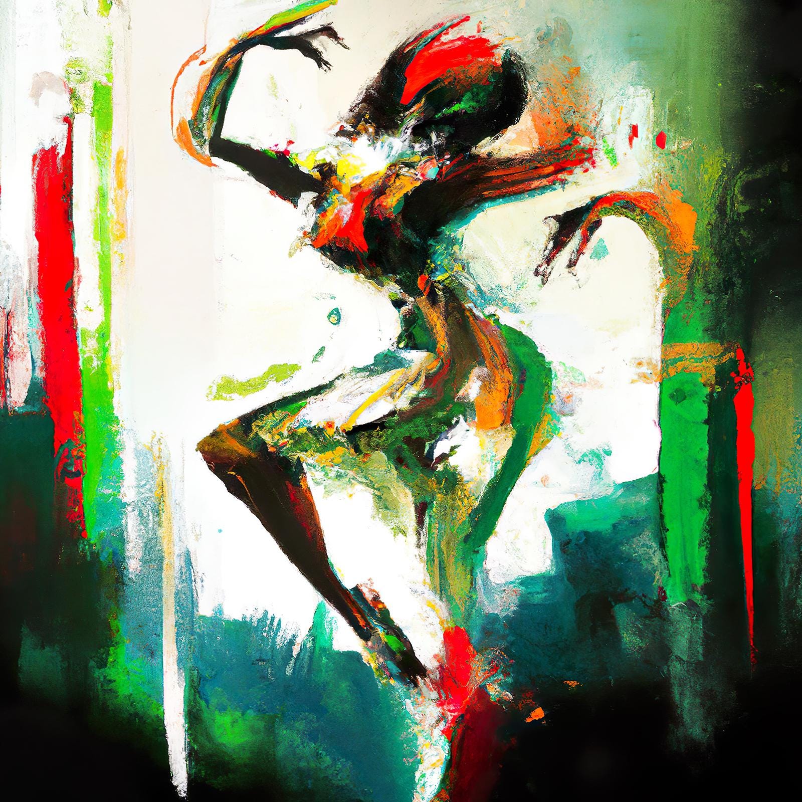 Printable Voodoo Dancer - Original Abstract Art - Modern Art - Wall ...