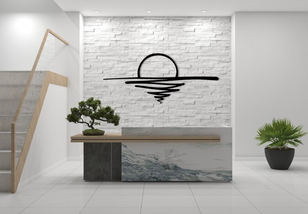 Sunshine Metal Wall Art, Sunrise Decor,sun Sparkle Wall Hanging ...