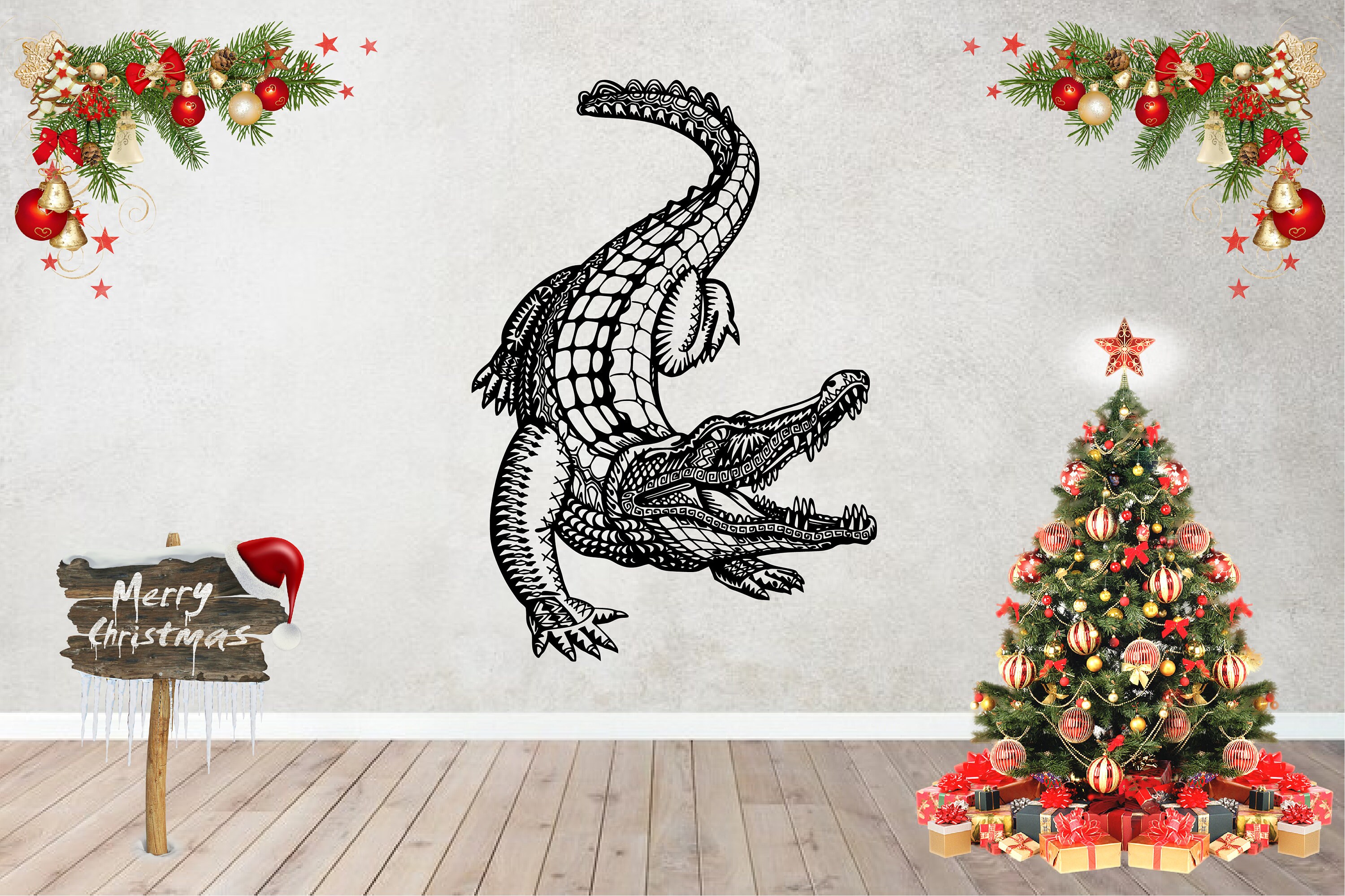 Metal Alligator Wall Artcrocodile Wall Decorwall - Etsy